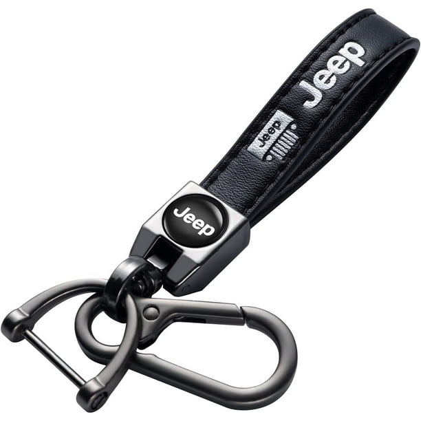 Genuine Leather Car Keychain for Key Ring for jeep Car Key Fob Key ...