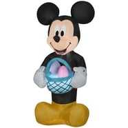 Gemmy Airblown Inflatable Patriotic Mickey Mouse, 3.5 ft Tall, White ...