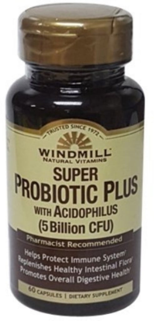 Windmill Natural Vitamin Super Probiotic Plus with Audiophilus, 60 Each ...