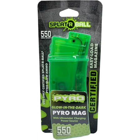 Splat-R-Ball PYRO Water Blaster Magazine | 550 Rounds | Glow-in-the ...