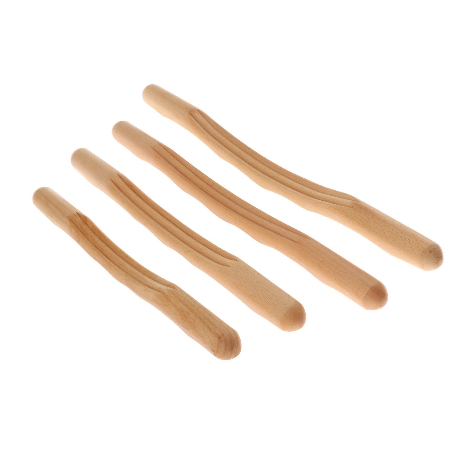 Massage Stick Tool, Wood Scraping, Body Muscle Scraper, Natural Beech ...