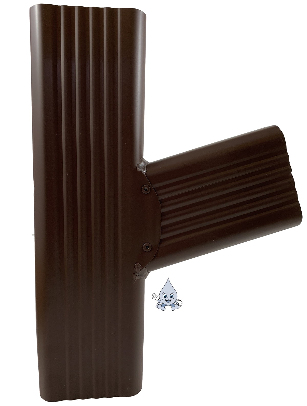 T Right, Downspout Funnel, 2x3, Royal Brown - Walmart.com