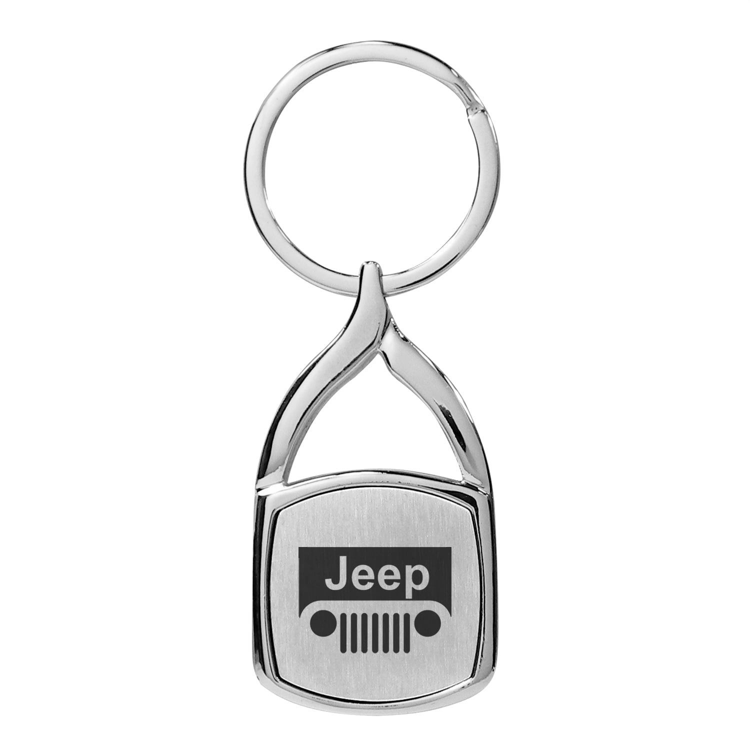 Jeep Grille Chrome Flame Tip Key Chain - Walmart.com