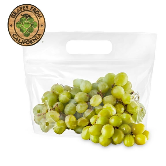 Fresh Red Globe Seeded Grapes from California, Bag (2.25 lbs/Bag Est ...