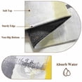 Area Rug 48in, Yellow Gradient Color Block Graffiti Art Floor Carpet ...
