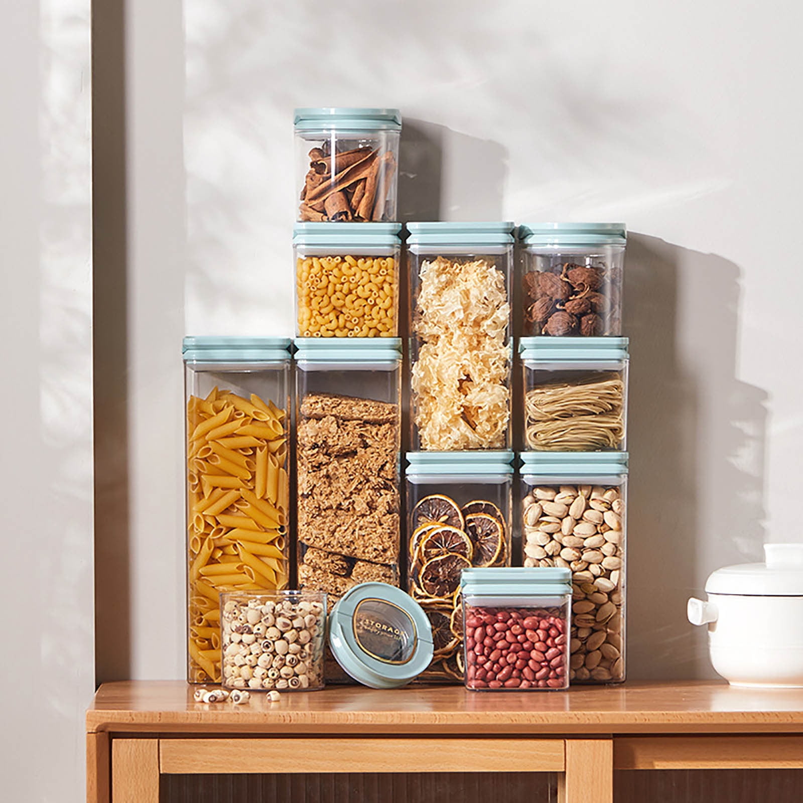 Recipientes herméticos para almacenar alimentos con tapas para ...