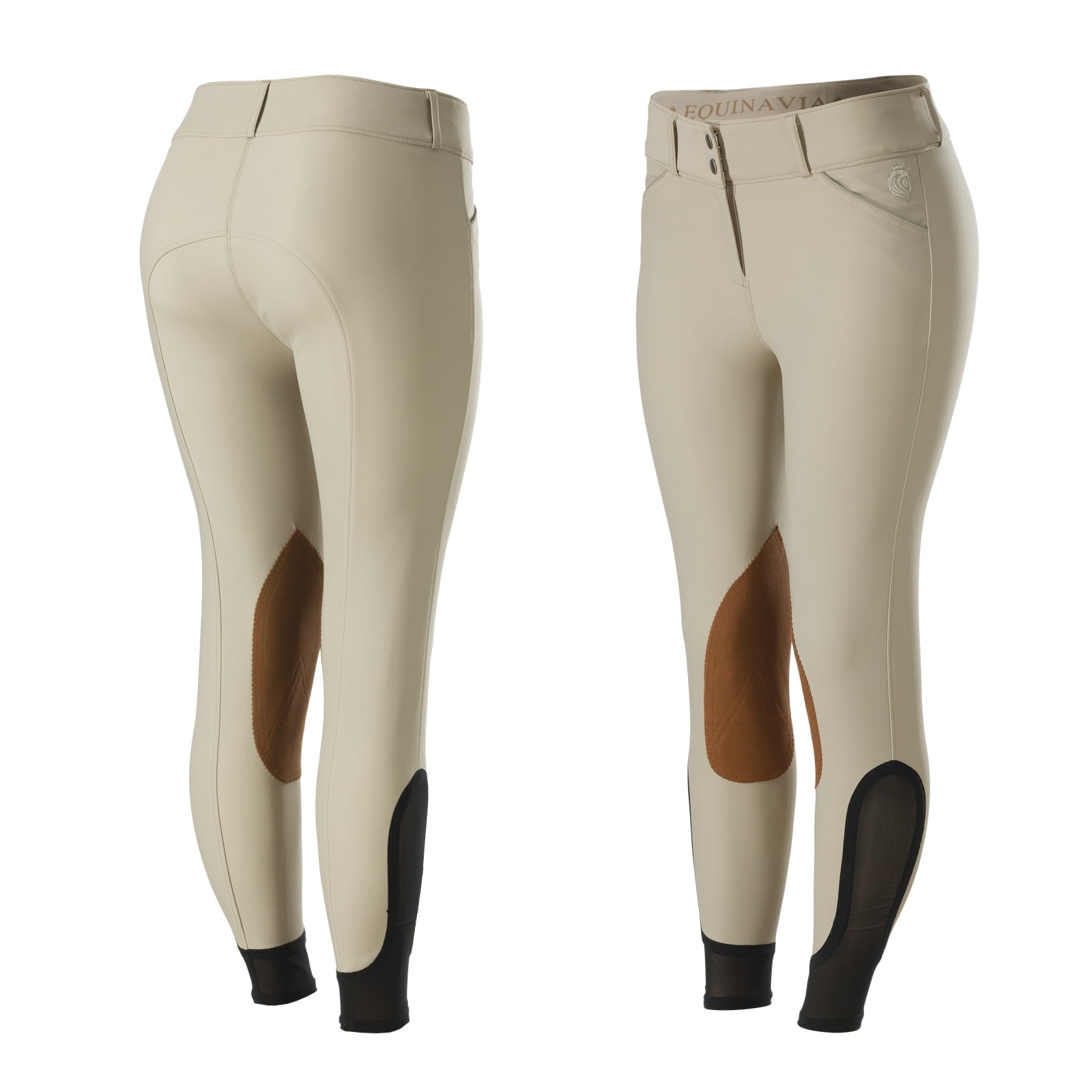 Equinavia Maud Womens Mid Rise Traditional Knee Patch Show Breeches ...