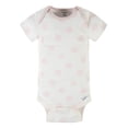 Gerber Baby Girl Short Sleeve Onesie Bodysuits, 5-Pack (Preemie-24 ...