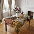 Farmhouse Barn Vintage Truck Table Cloth 60x84in, Waterproof Rectangle ...