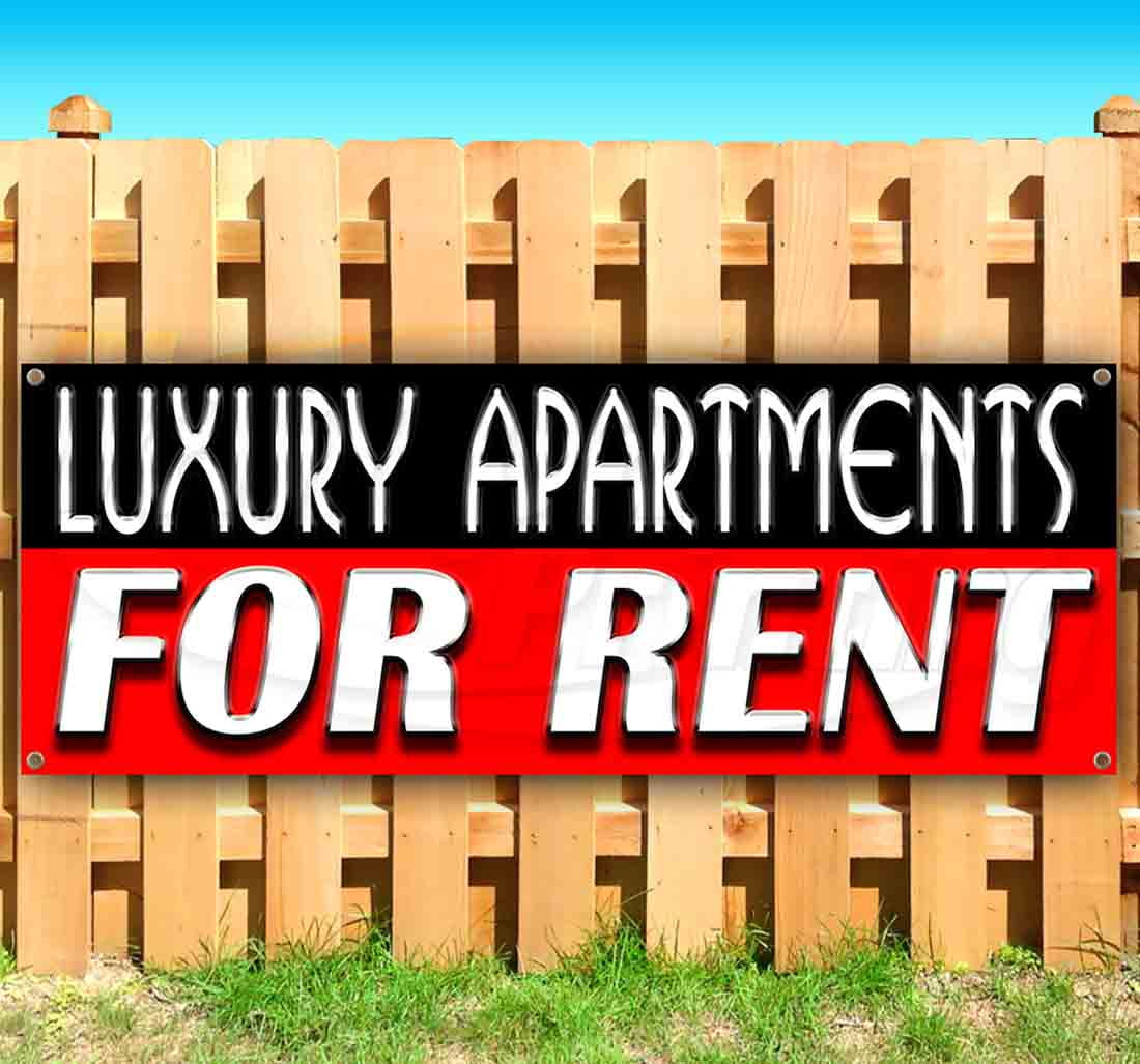 Luxury Apartments For Rent 13 oz Vinyl Banner With Metal Grommets ...