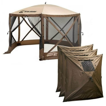 CLAM Quick-Set Pavilion 12.5ft Pop-Up Gazebo Screen Tent for Camping ...
