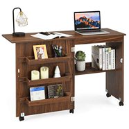 Adeptus Solid Wood 7-Drawer Roll Cart, Office Storage Cabinet with ...