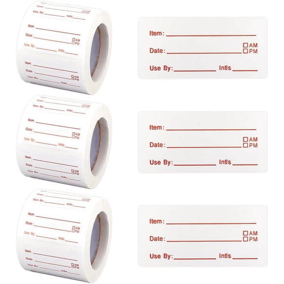 HILABEE Day of The Week Labels Date Labels 2cm Food Labeling Food ...