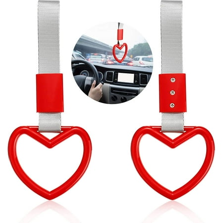 2 Pieces Tsurikawa Rings Heart-Shaped Subway Train Bus Car Handles ...