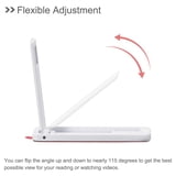 Ultra-Thin Phone Stands, Horizontal Vertical Portable Phone Stand White ...
