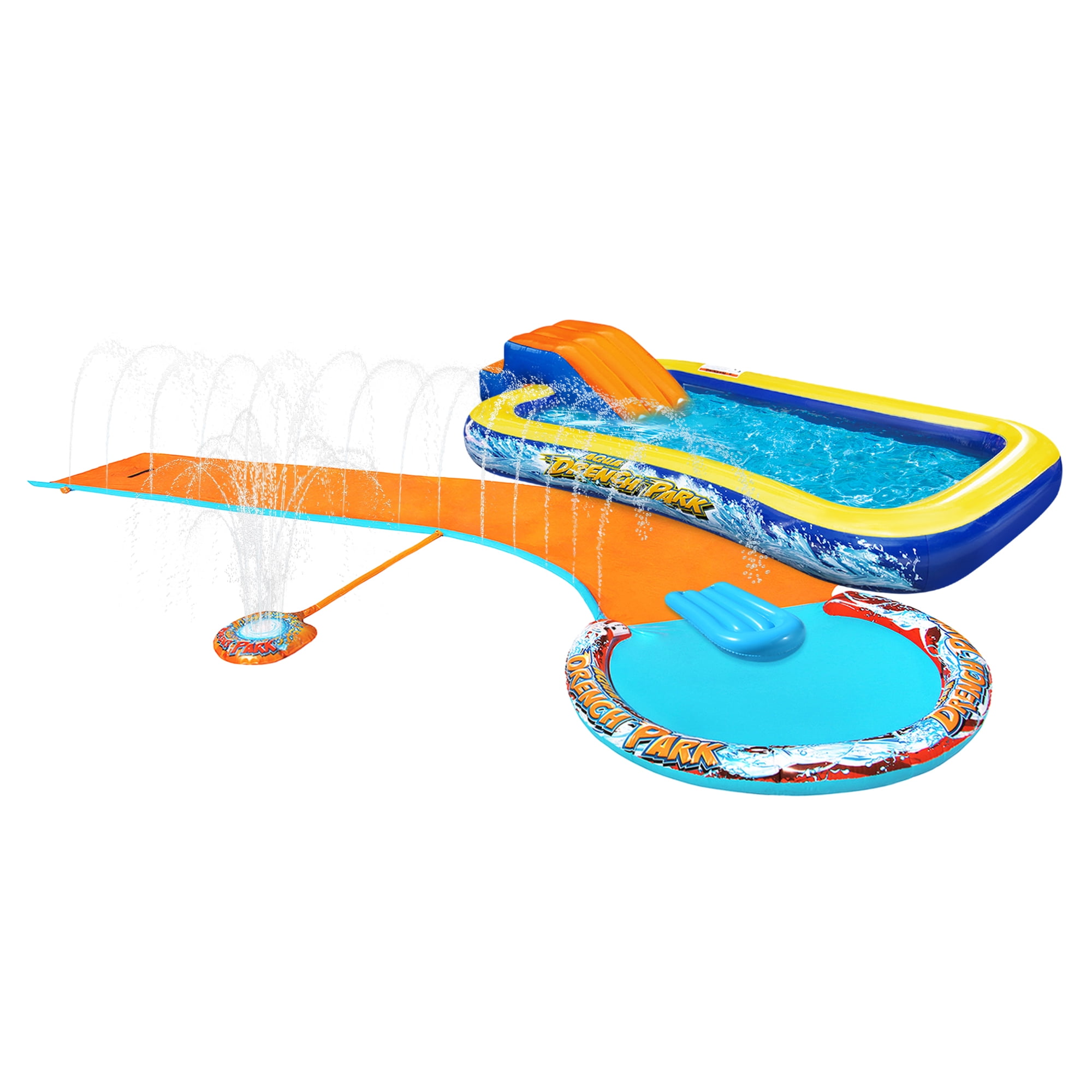 Banzai Aqua Drench 3-in-1 Splash Park for Outdoor Barbados | Ubuy