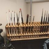 Vikakiooze Artist Paint Brush Holder,67 Holes Wooden Paint Brush ...