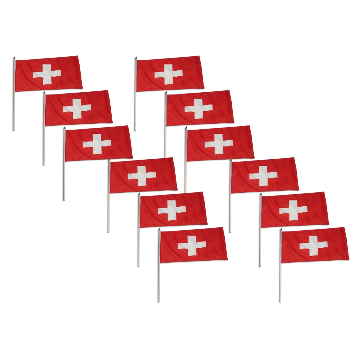 Switzerland flag 12 x 18 inch - 12 PK - Walmart.com
