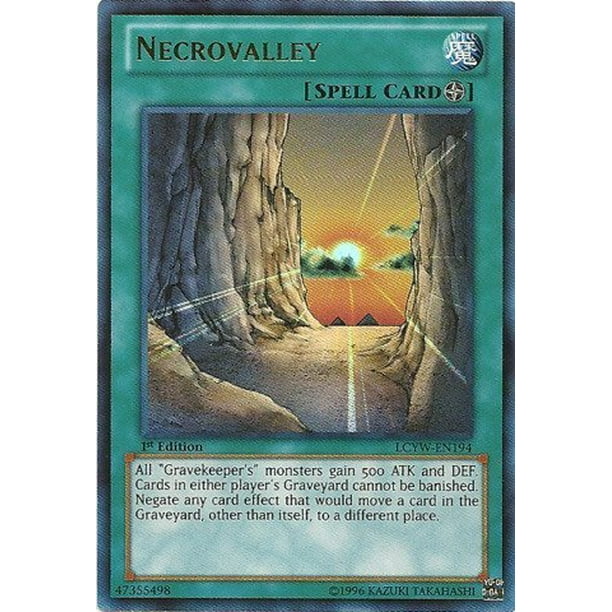 Yu-Gi-Oh! - Necrovalley (LCYW-EN194) - Colección legendaria 3: El mundo de Yugi - Primera ...