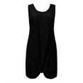 ANINEO Summer Dresses For Women 2026 Solid Color Sleeveless Crew Neck ...
