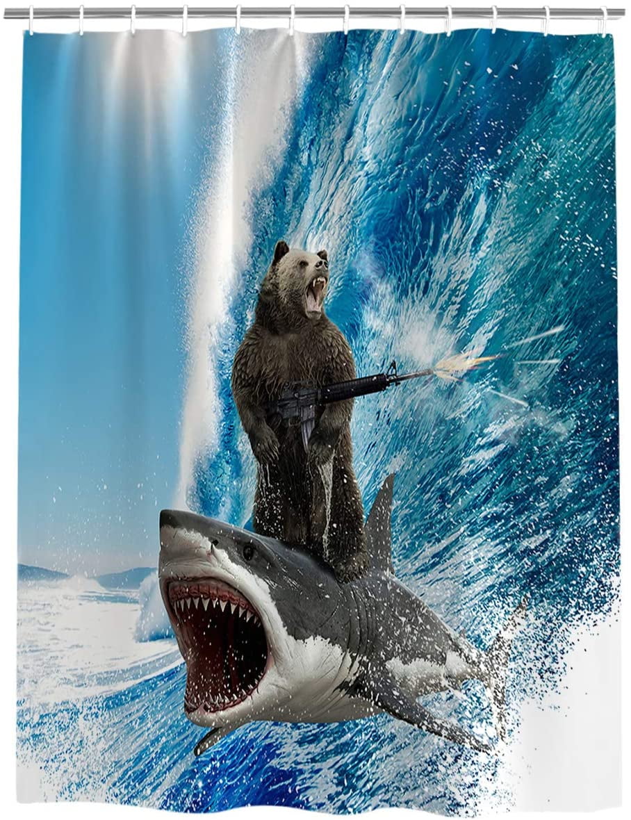 Bear Riding Shark