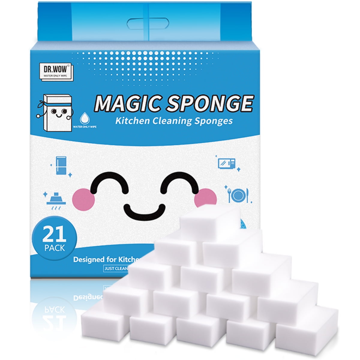 Magic Sponge Dr.Wow 21 PCS Magic Cleaning Eraser Durable Universal ...