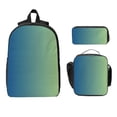 3pcs Casual Daypack 17 Inch Backpack Set Bookbag+Pencil Case+Lunch Bag ...