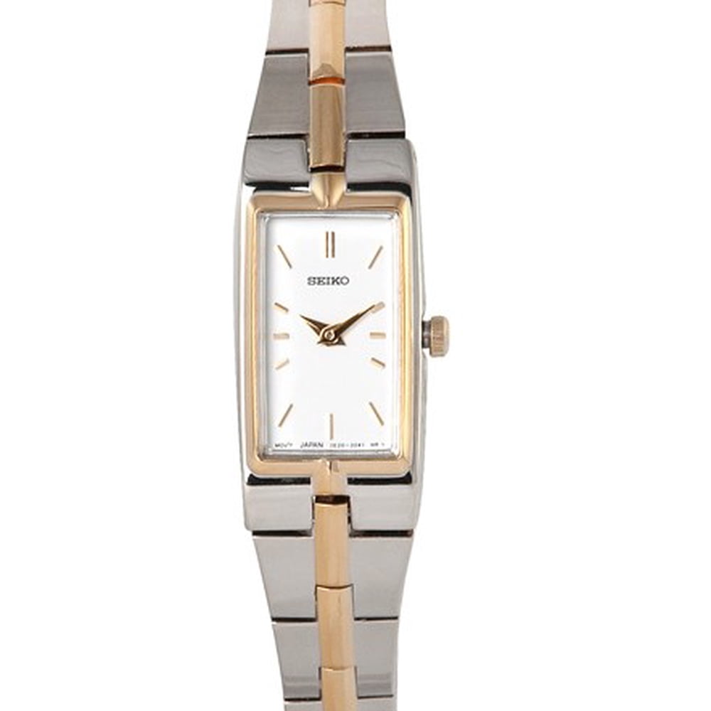 Seiko - Seiko Women's Ladies' Bracelet Watch - Gold & Stainless - White ...