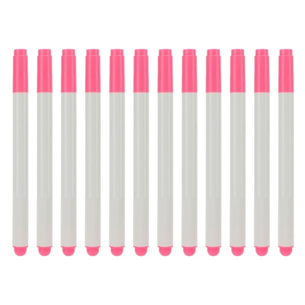 Water Soluble Pens for Sewing and Embroidery - Pack of 12, Pink ...