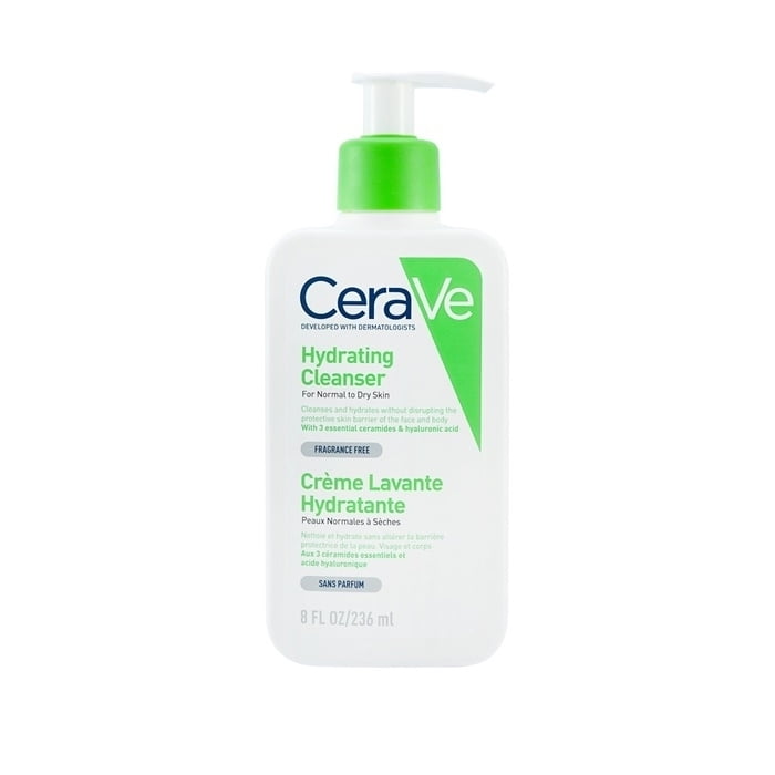 Cerave Hydrating Cleanser For Normal To Dry Skin With Pump 236ml 8oz