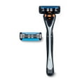 Equate Men's 5 Blade Motion Sphere Razor Handle & 2 Razor Cartridges, 2 ...