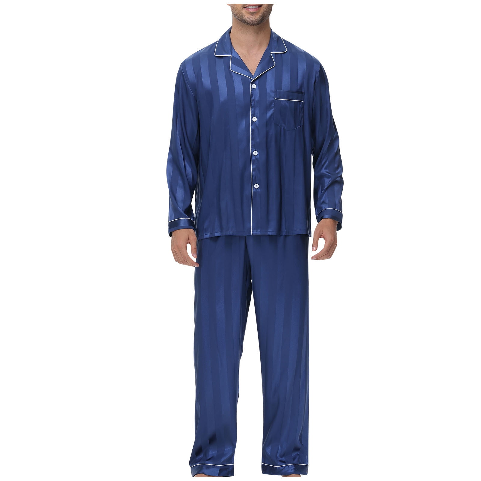 Click here for Yuyuzo Pajamas Sets For Men 2 Piece Long Homewear... prices