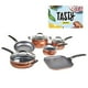 Tasty 11pc Cookware Set Non-Stick - Diamond Reinforced - PFOA Free ...