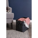 DII Rectangle Modern Polyester Large Storage Bin in Variegated Black ...