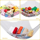 2Pcs Stuffed Animal Storage Net,Set of 2,83*59*59in Toy Organizer ...