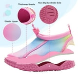 K KomForme Kids Beach Water Shoes Quick Dry Gradient Pink Aqua Socks ...