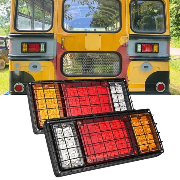 2Pcs 75 LED Truck Tail Light Bar Waterproof 12V Turn Signal Brake ...