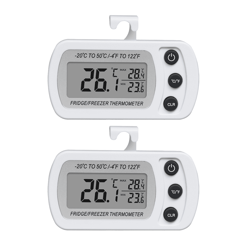 Waterproof Refrigerator Fridge Thermometer, Digital Freezer Room ...