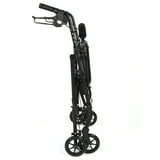 Equate Rolling Walker for Seniors, Rollator with Seat and Wheels, Black ...