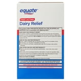 Equate Dairy Relief Lactase Enzyme Vanilla Chewable Tablets, 120 Count ...