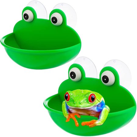 2pcs Frog Habitat Cute Fish Tank Decoration For Toad Frog Tadpole Tree ...
