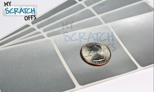 Silver 2" Square Scratch Off Labels - 50 Labels - Walmart.com