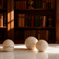 Solid Travertine Natural Marble Decorative Spheres (8/10/12cm Diameter ...