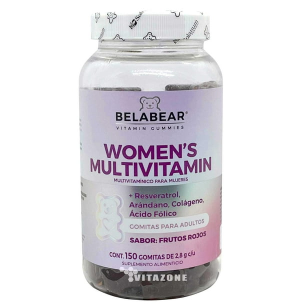 Multivitaminico PARA Mujeres Solanum 150 gomitas Belabear | Bodega Aurrera en línea