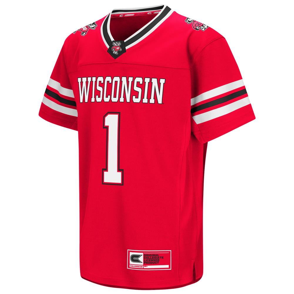 Wisconsin Badgers Youth Colosseum Hail Mary II Football Jersey ...