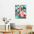 Acheng Canvas Wall Art Flamingo Wall Art Decor for Bedroom Animal ...