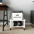 Natwind 2-Tier Office Larger Under Desk Laser Printer Copier Stand Cart ...