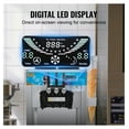 Commercial Ice Cream Machine 21-31L/H, 3-Flavor Soft Serve Maker, 1800W ...