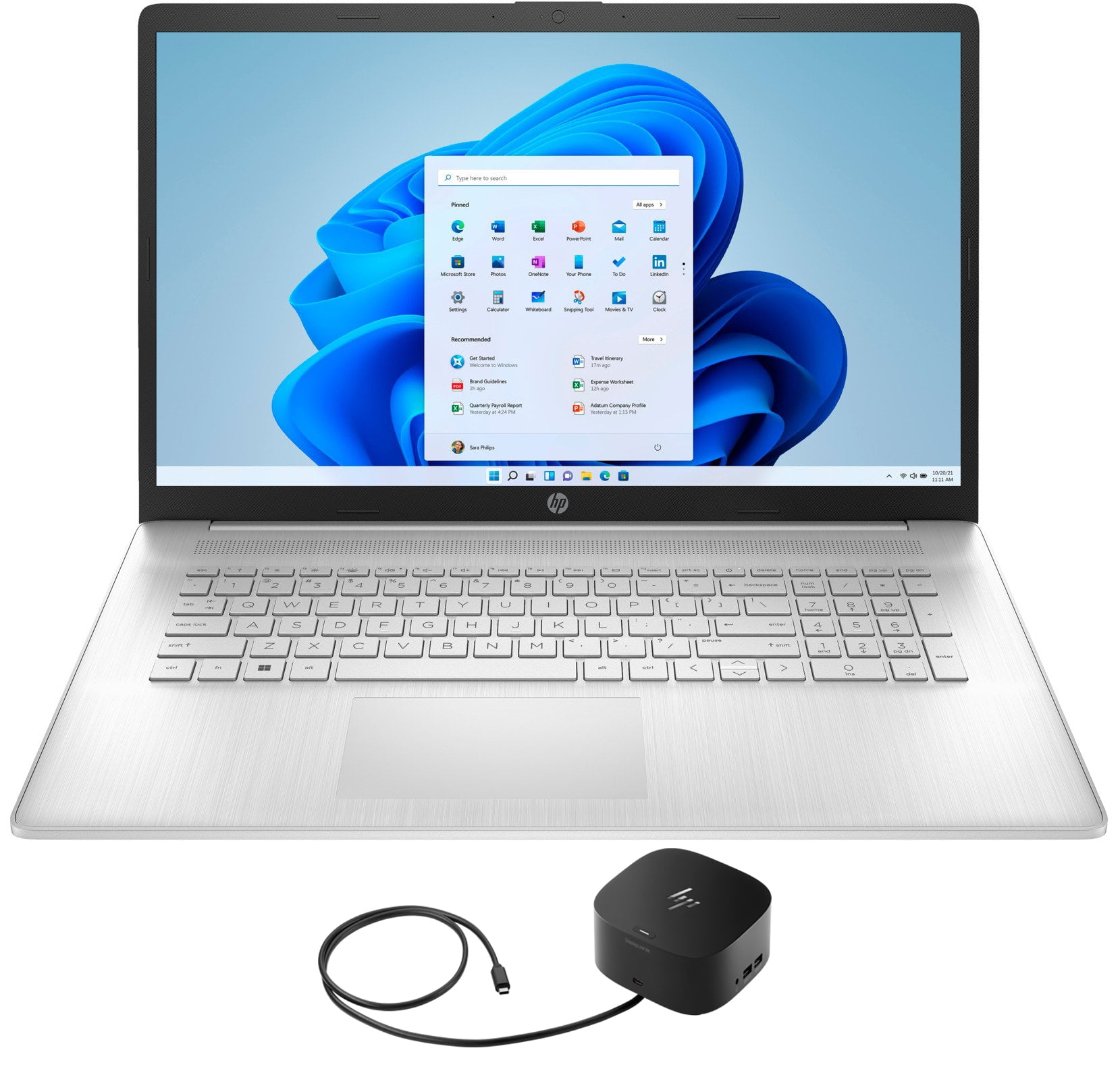 HP 17t-cn200 Home/Business Laptop (Intel i7-1255U 10-Core, 17.3in 60Hz ...