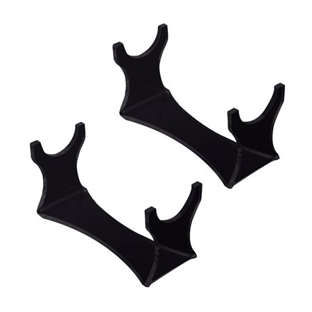 2 Pieces Display Rack Clear Black U-shape Acrylic Racks Horizontal ...